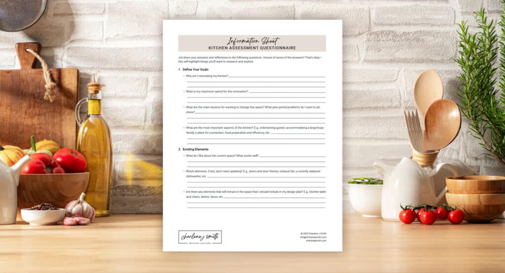 Kitchen Design Questionnaire [Free Download] - Charlene J Smith ...